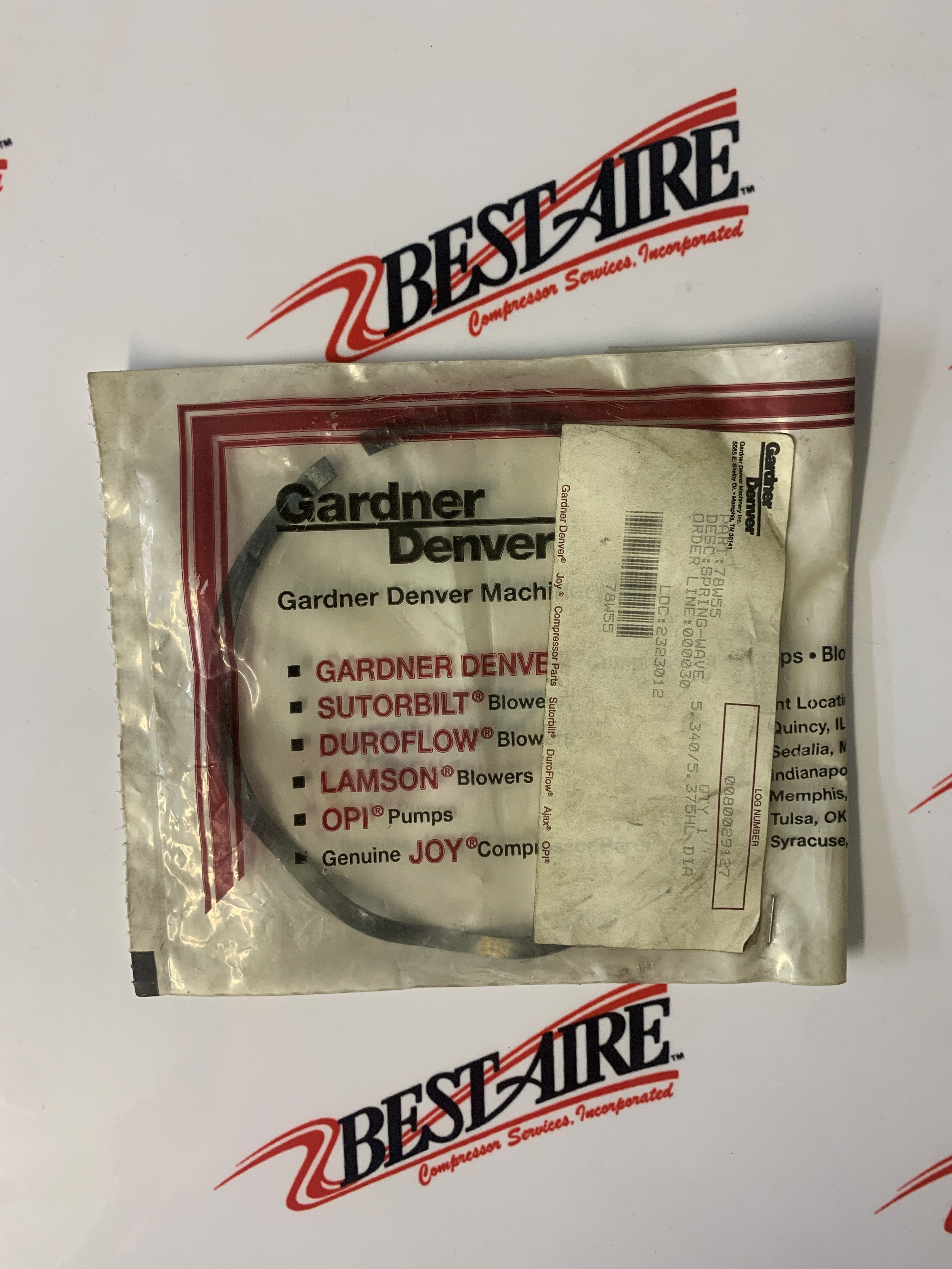 78W55 - SPRING-WAVE - Gardner Denver (OEM) - Air Compressor Service ...